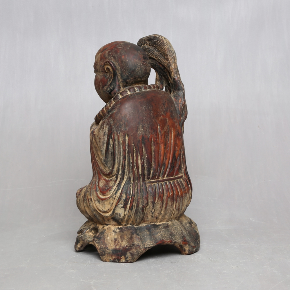 SCULPTURE, wood, Buddha, 1900 / SKULPTUR… | Auktion.se