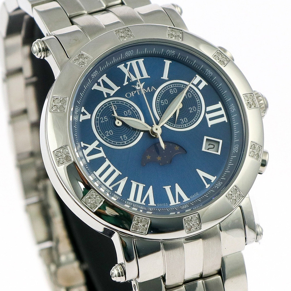 OPTIMA Chronograph quartz watch, Swiss M… | Auktion.se