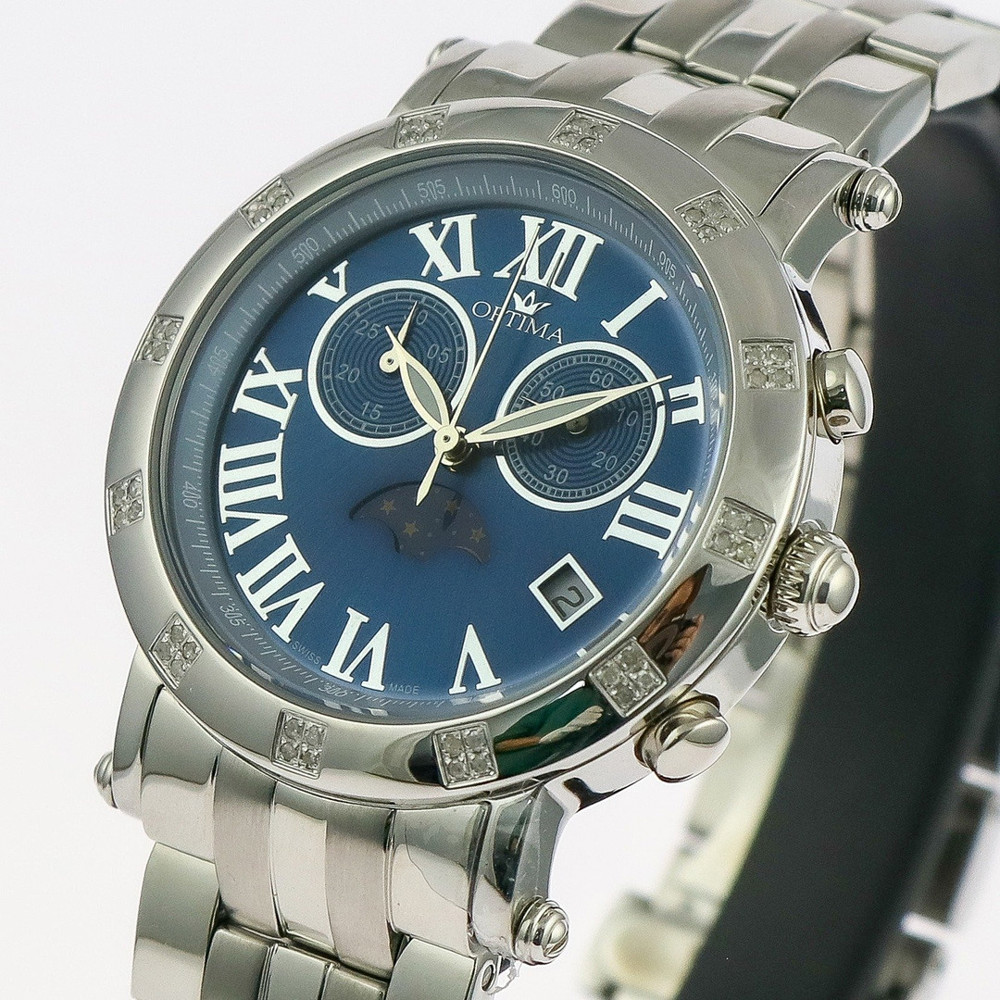 OPTIMA Chronograph quartz watch, Swiss M… | Auktion.se