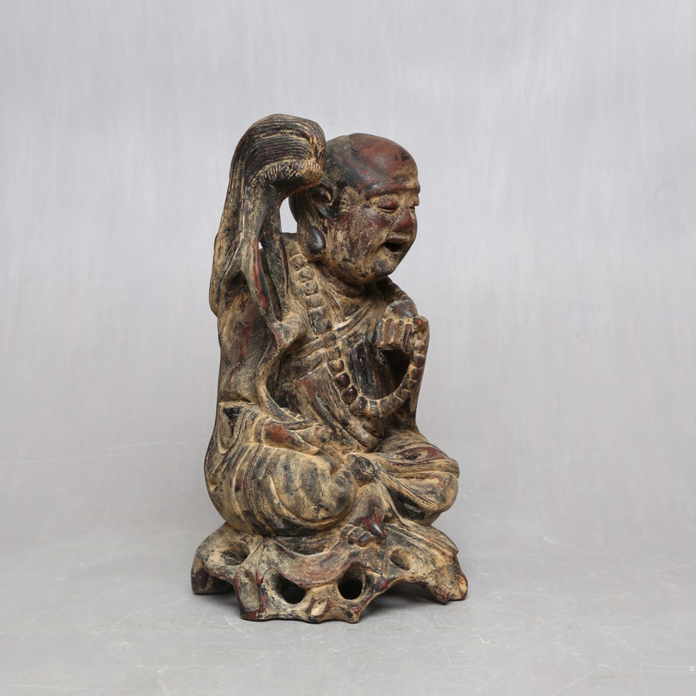SCULPTURE, wood, Buddha, 1900 / SKULPTUR… | Auktion.se