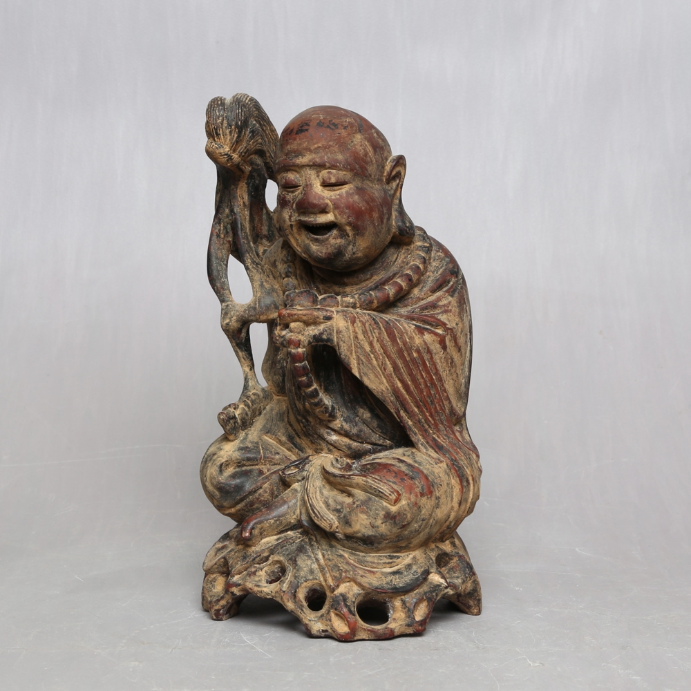 SCULPTURE, wood, Buddha, 1900 / SKULPTUR… | Auktion.se