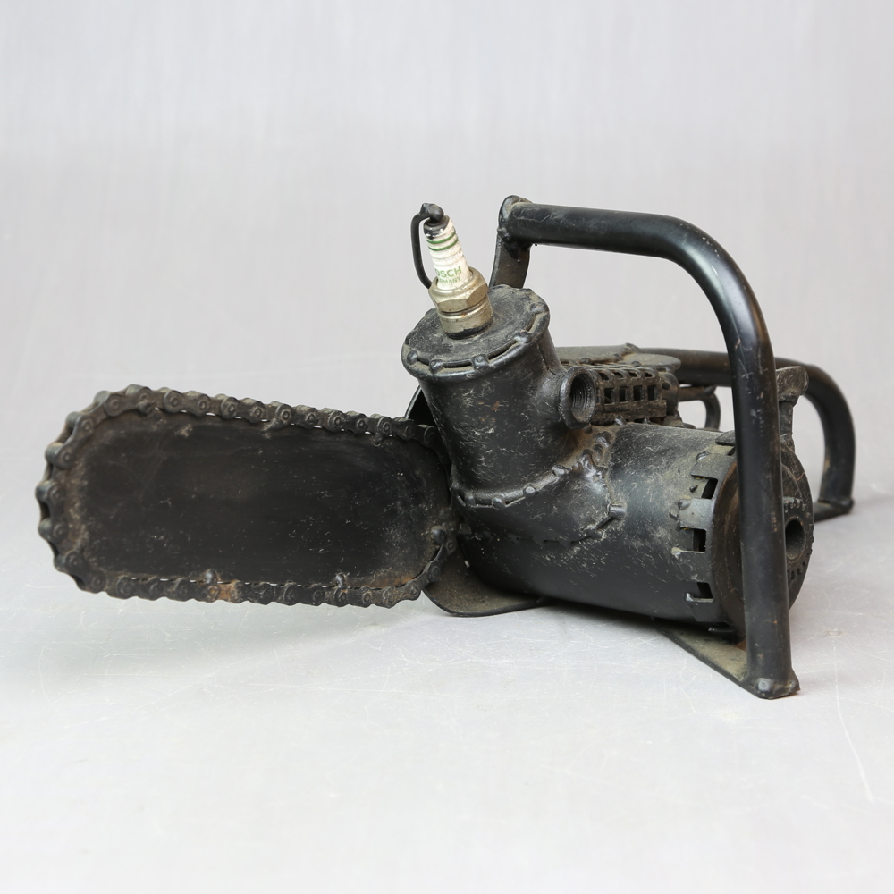 DECORATIVE SCRAP METAL, chainsaw, 1900s … | Auktion.se