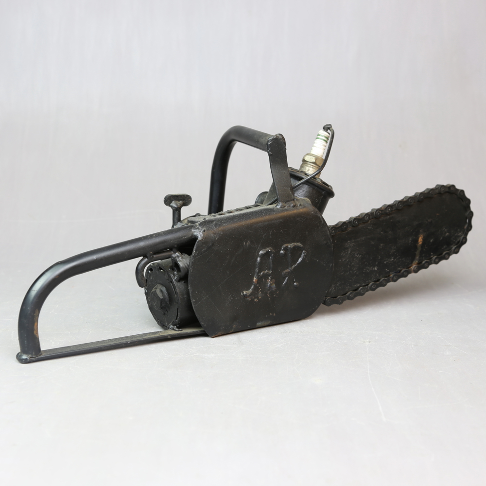 DECORATIVE SCRAP METAL, chainsaw, 1900s … | Auktion.se