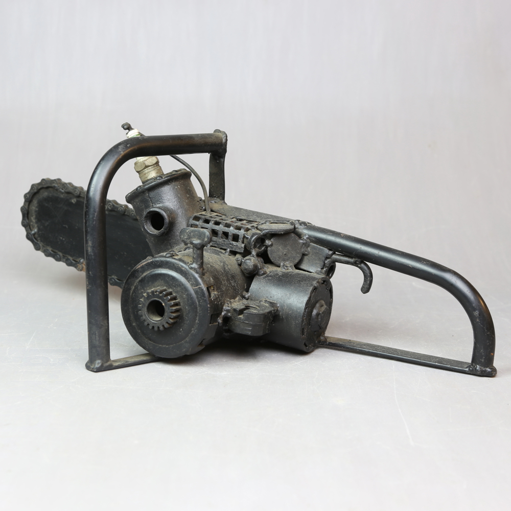 DECORATIVE SCRAP METAL, chainsaw, 1900s … | Auktion.se