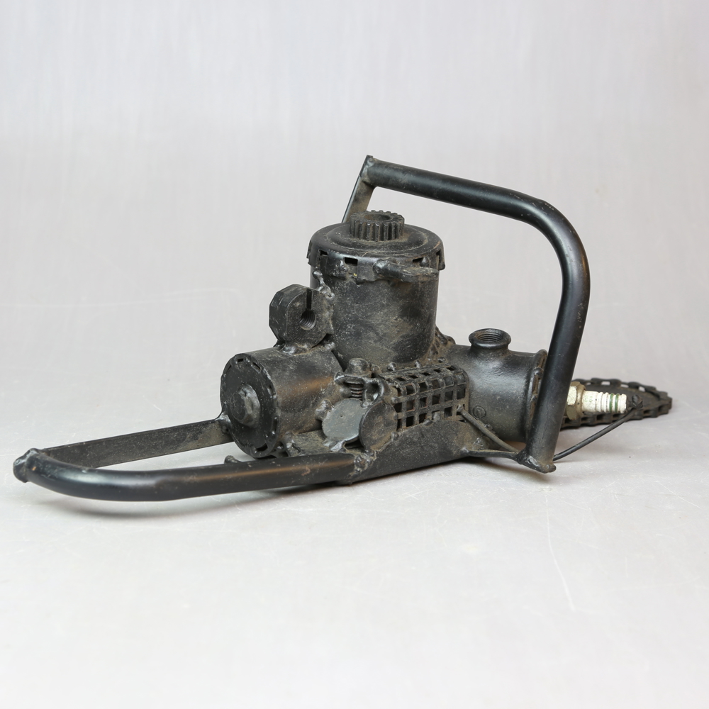 DECORATIVE SCRAP METAL, chainsaw, 1900s … | Auktion.se
