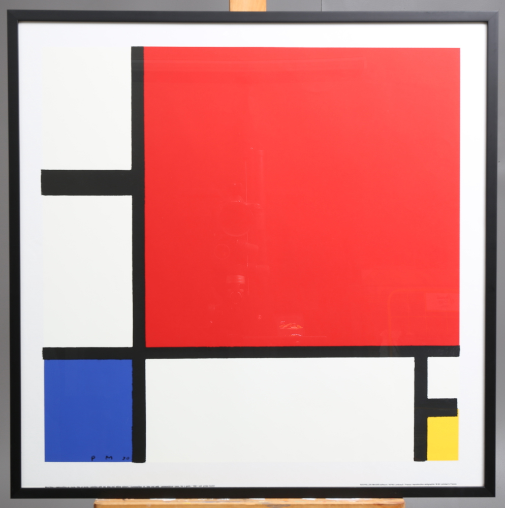 PIET MONDRIAN, after, serigraphy, monogr… | Auktion.se
